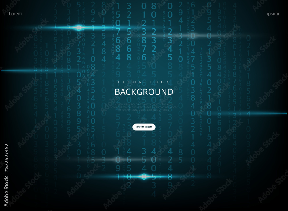 Science Cyber Brochure Background Illustration Stock Vector | Adobe Stock