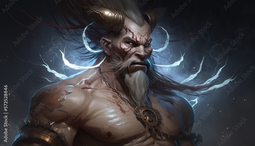 Raijin, the god of thunder, was feared for his power to cause storms ...
