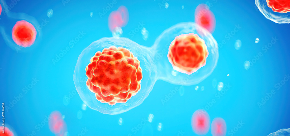 3D rendering cell microscope background Stock Illustration | Adobe Stock