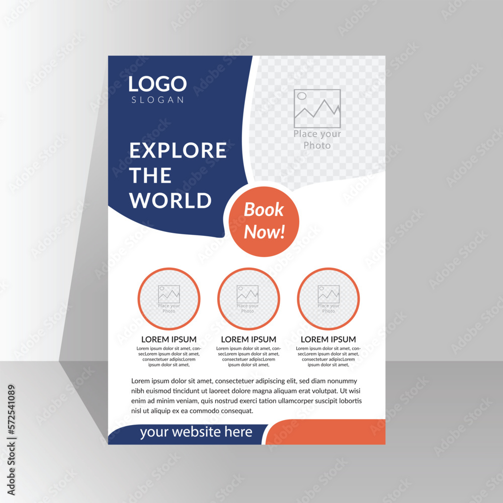 Modern clean corporate business flyer design for advertising promotion ...