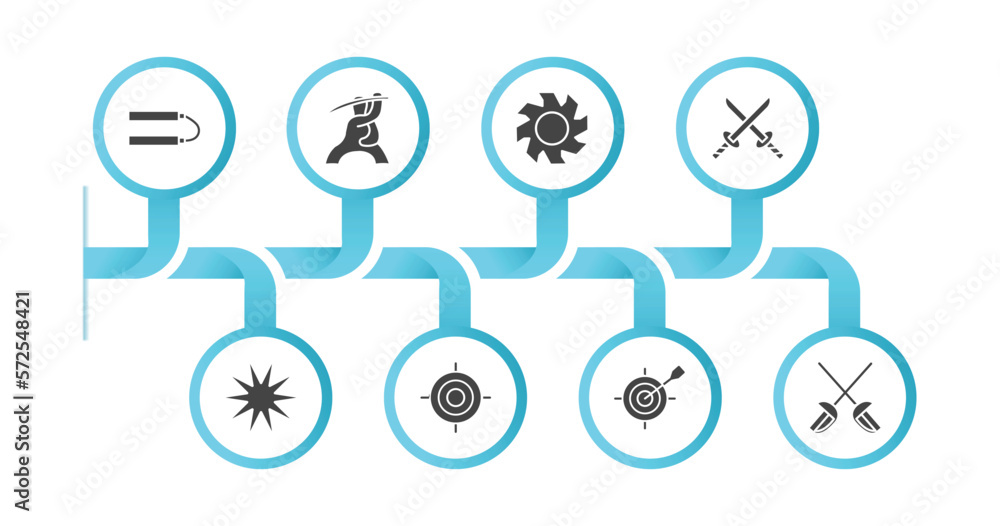 editable filled icons with infographic template. infographic for ...