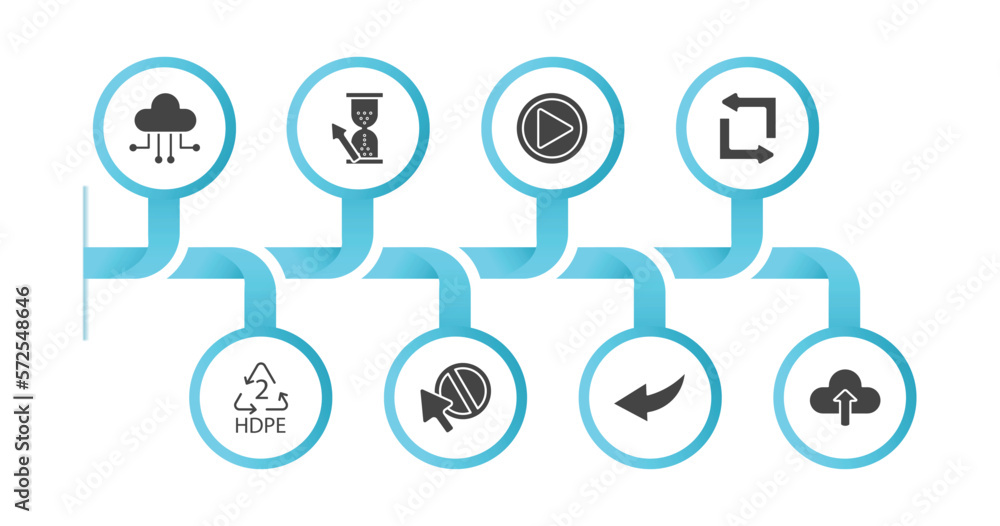 editable filled icons with infographic template. infographic for user ...