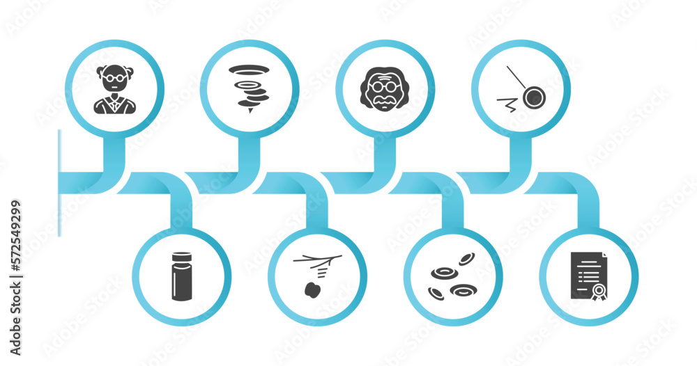 editable filled icons with infographic template. infographic for ...