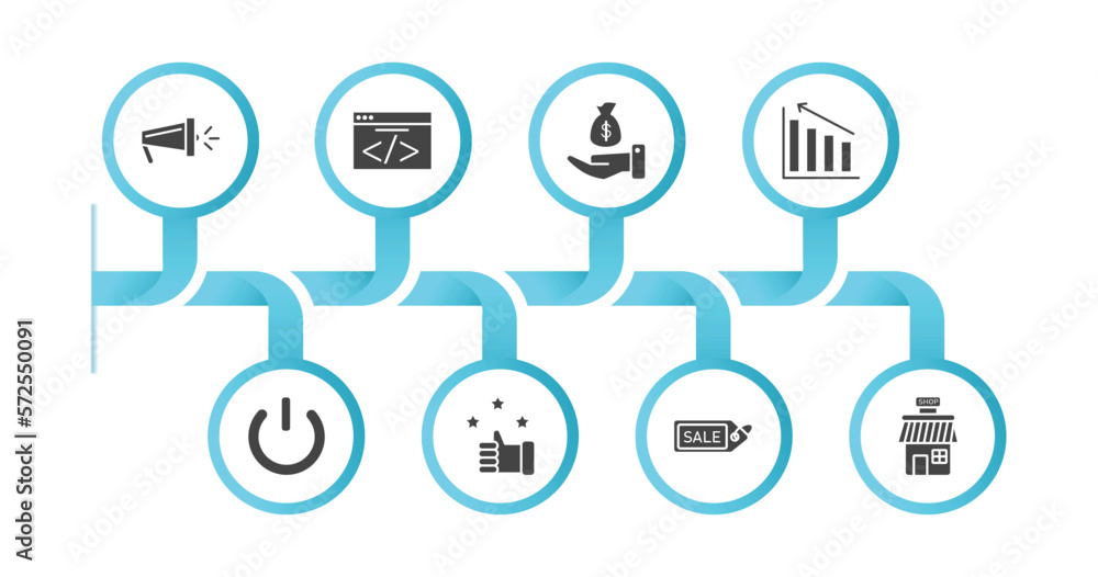 editable filled icons with infographic template. infographic for ...