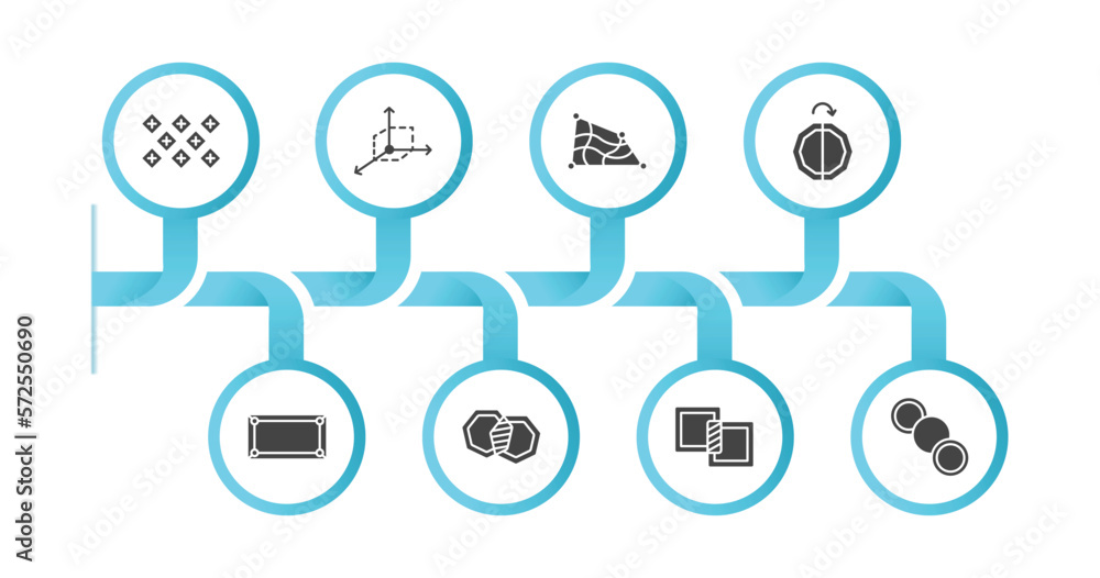 editable filled icons with infographic template. infographic for ...