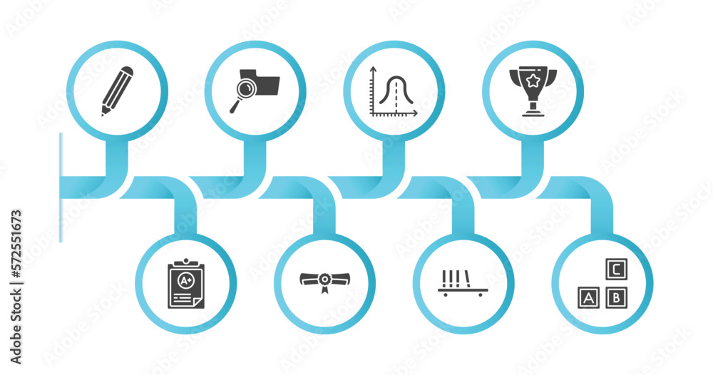 editable filled icons with infographic template. infographic for ...