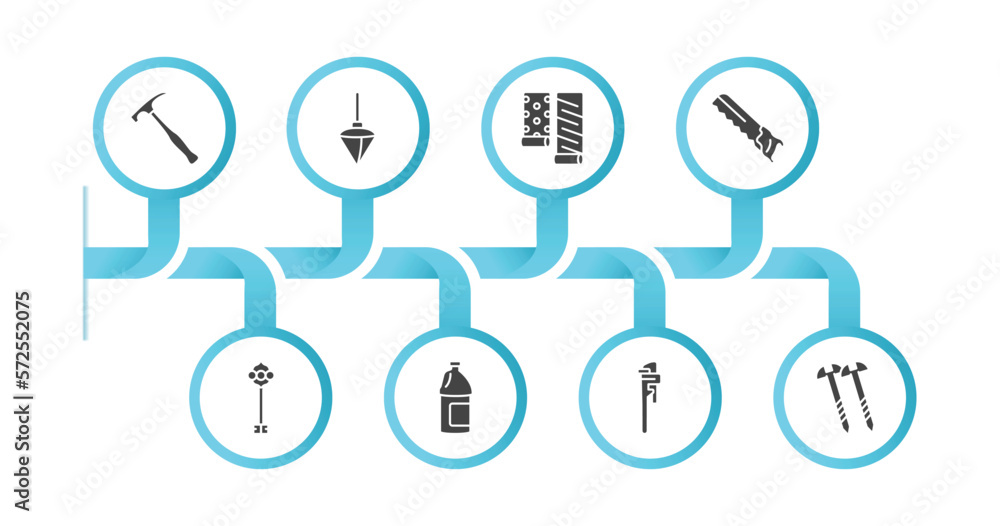 editable filled icons with infographic template. infographic for ...
