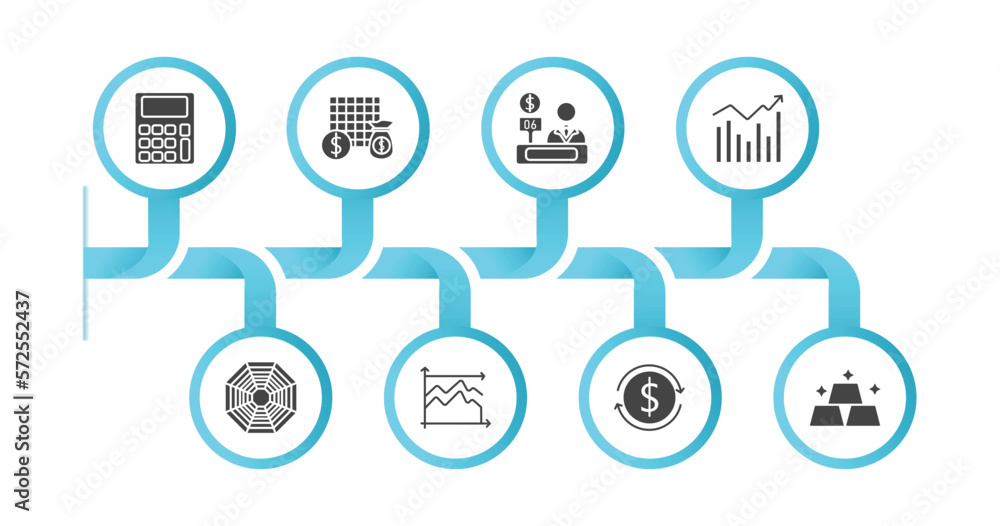 editable filled icons with infographic template. infographic for ...