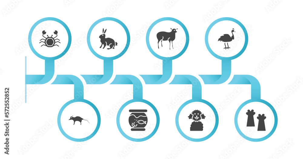 editable filled icons with infographic template. infographic for ...