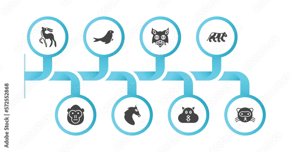 editable filled icons with infographic template. infographic for ...