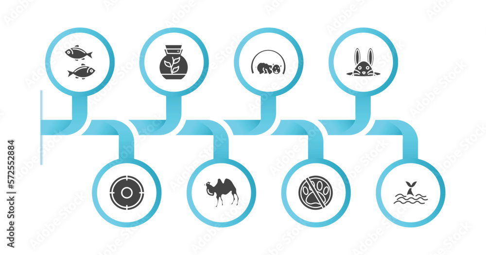 editable filled icons with infographic template. infographic for ...