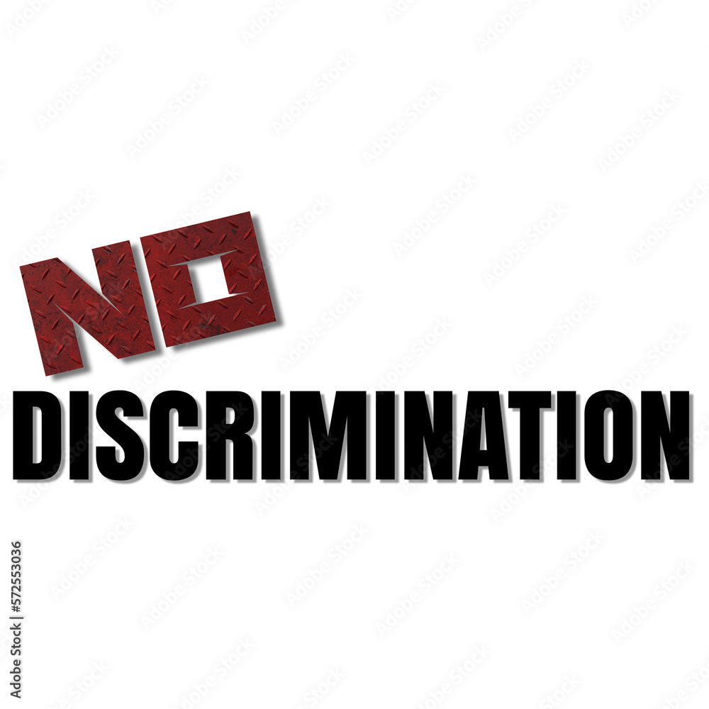 illustration of concept of no discrimination. commemorate zero ...