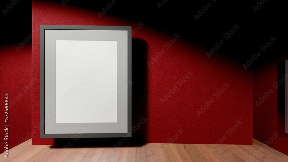 Blank display on background with minimal style and spot light. Blank ...