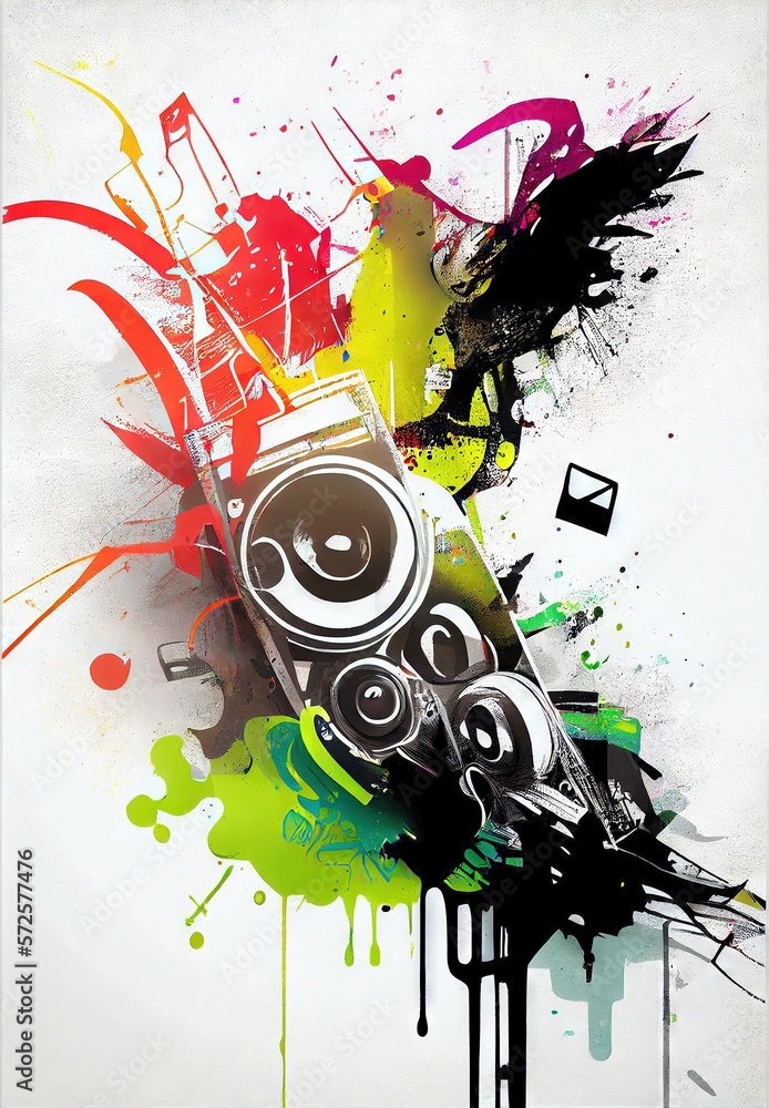 Music graphite poster, background, wallpaper. Printable artwork ...
