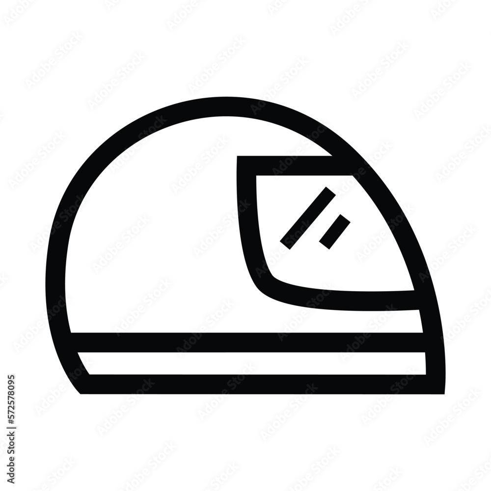 Helmet Icon Stock Vector | Adobe Stock