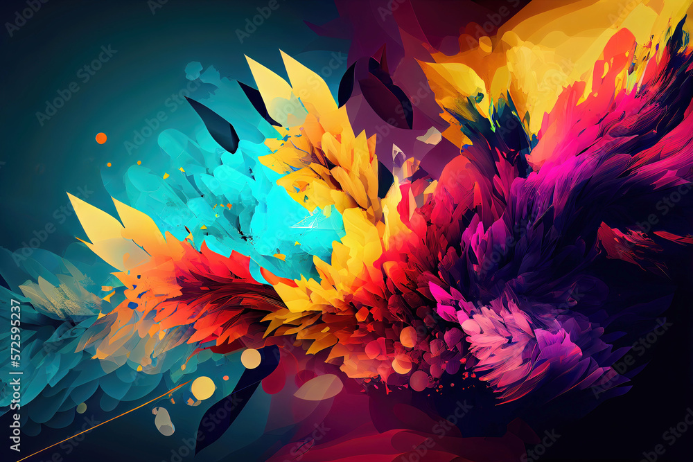 Abstract colorful background wallpaper design (Generative AI) Stock ...