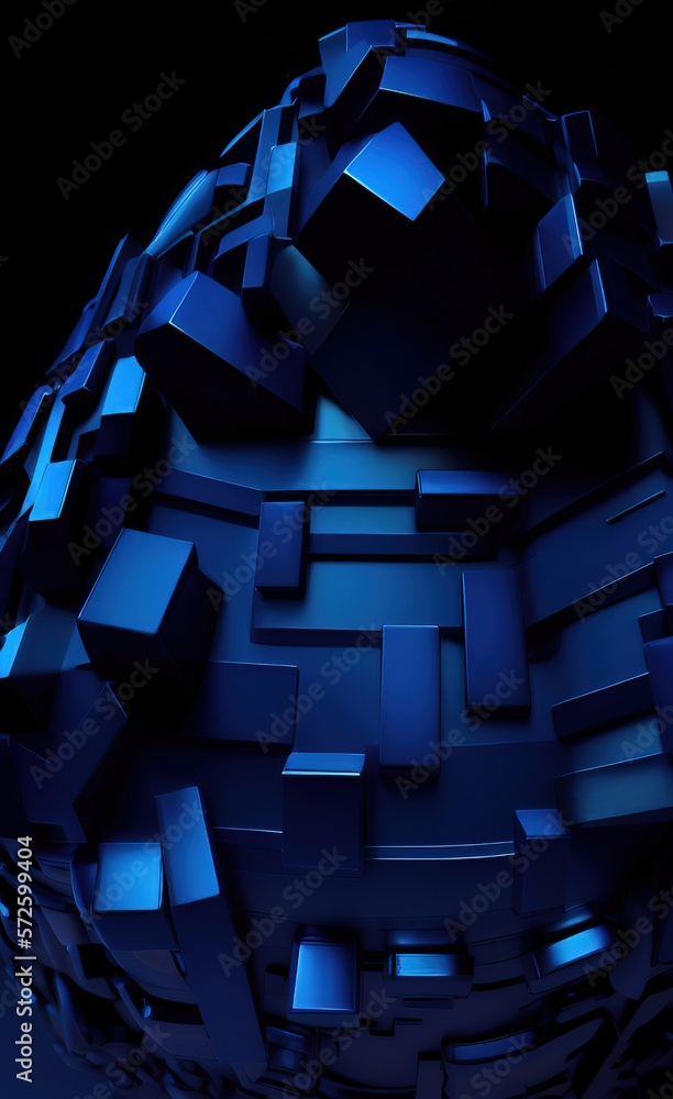 abstract blue background made using Generative AI Technology. Stock ...