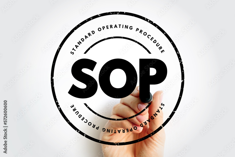Poster SOP Standard Operating Procedure - set of step-by-step instructions compiled by – Wall ...