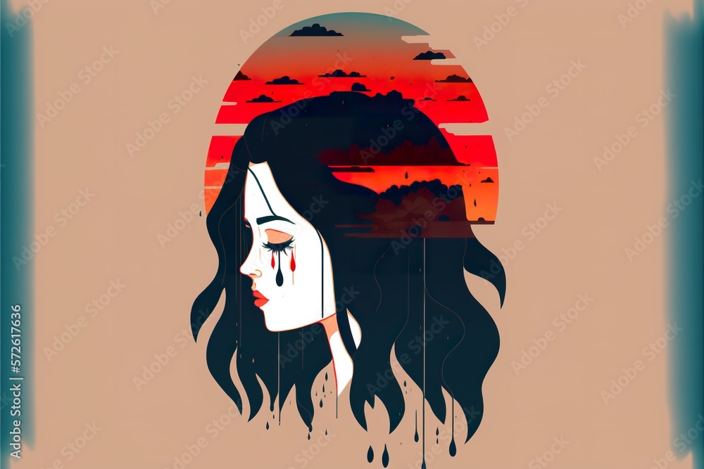 Interpretation of subconscious. Universe in mind. Created with ...