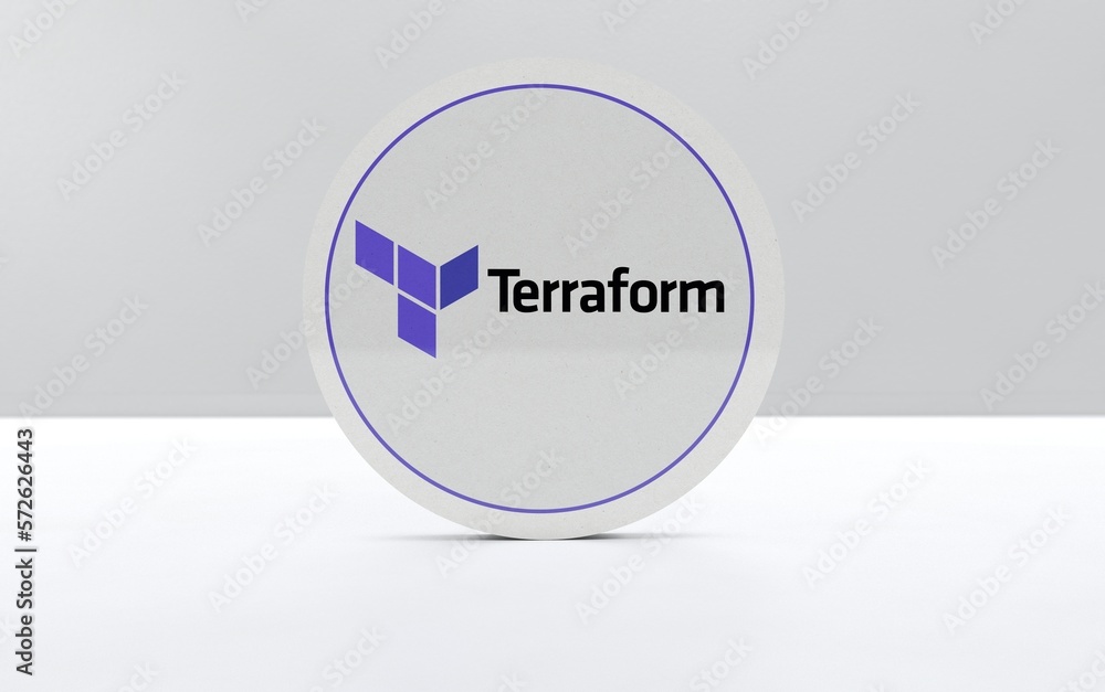terraform, social media images background design - (3D Rendering) Stock ...