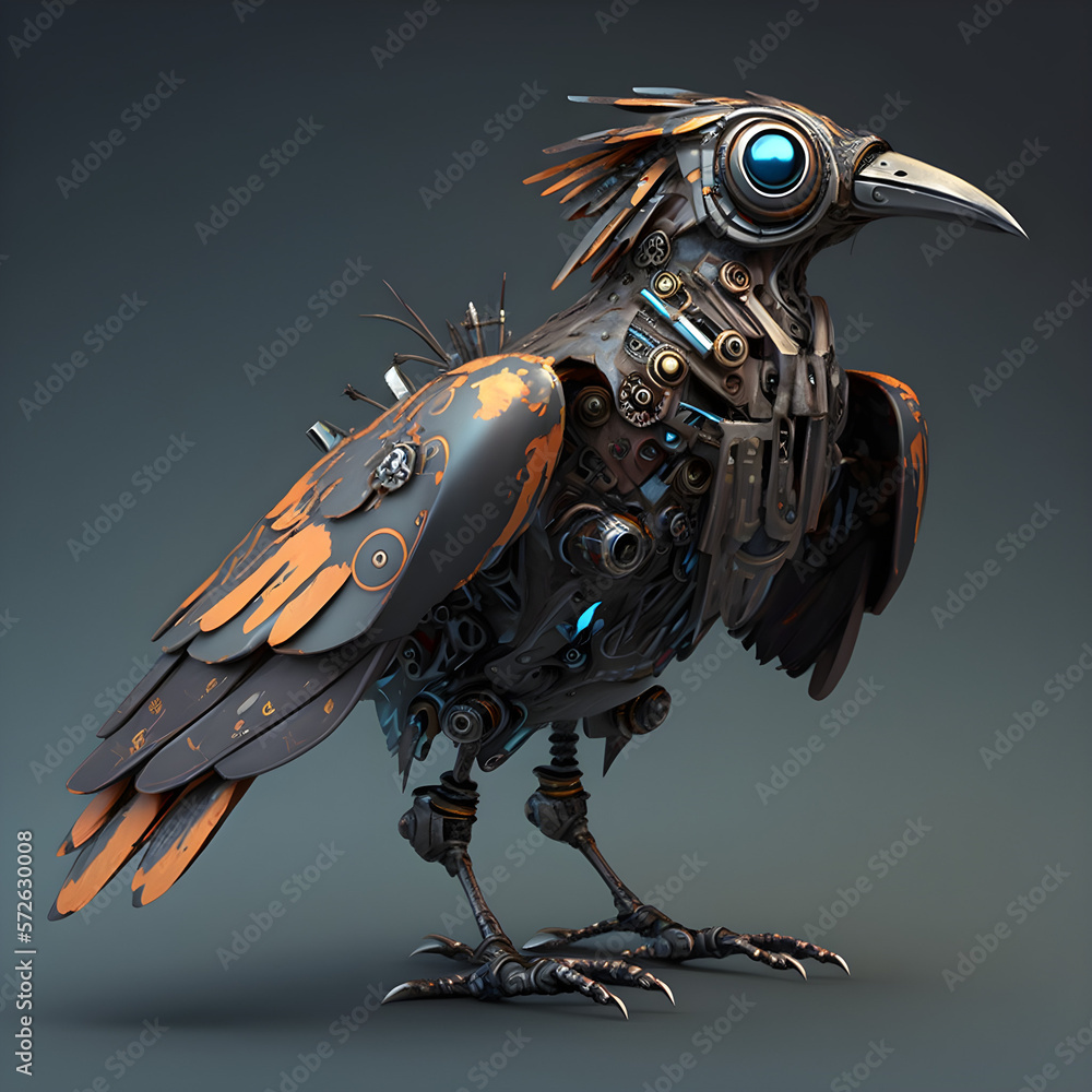 Foto de robot bird, the future of robot birds, animals in the form of ...