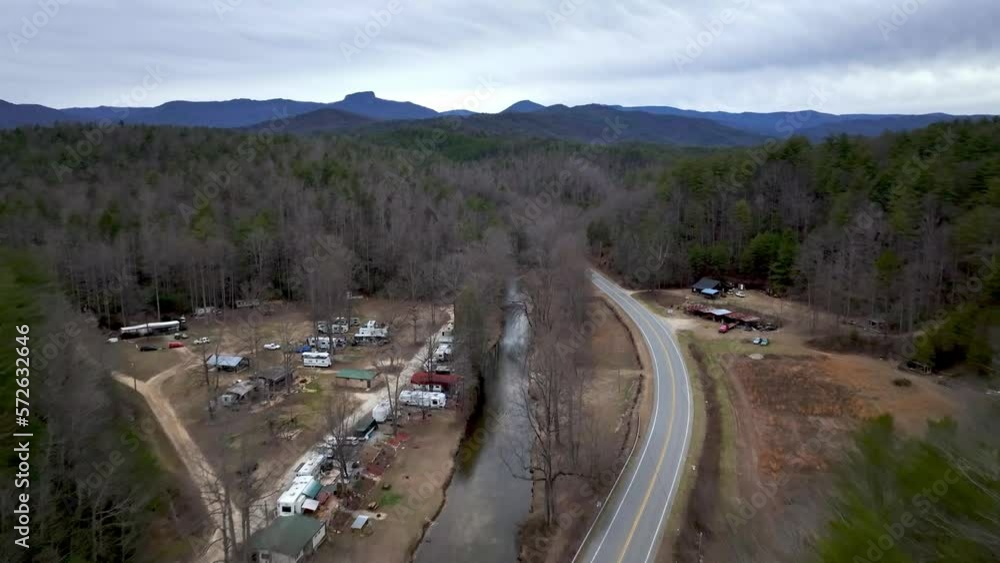 APPALACHIA RV PARK CAMPGROUND AERIAL IN THE APPALACHIAN MOUNTAINS NEAR ...