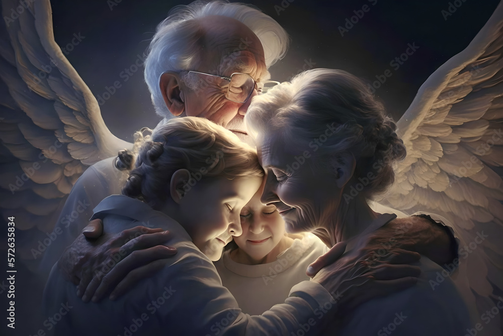 grandchildren, boys and girls, reunite with the guardian grandparents ...