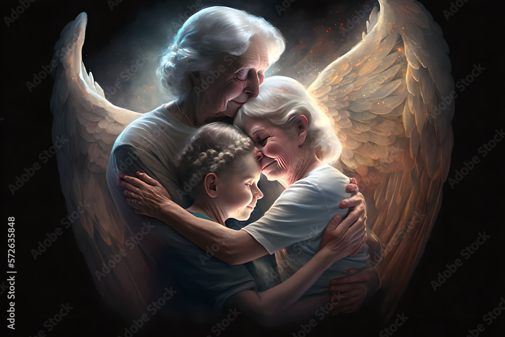 grandchildren, boys and girls, reunite with the guardian grandparents ...