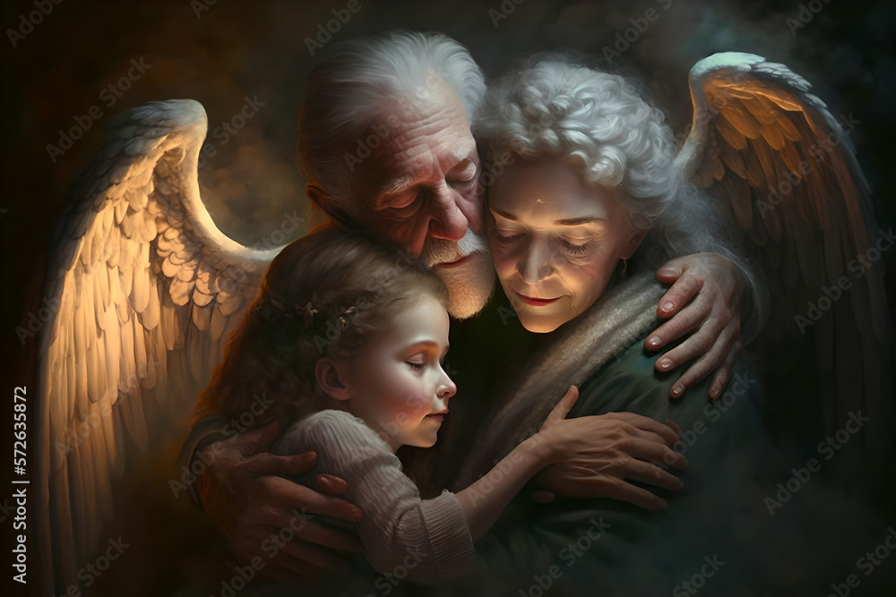 grandchildren, boys and girls, reunite with the guardian grandparents ...