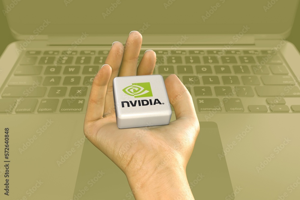 nvidia, social media background Stock Photo | Adobe Stock
