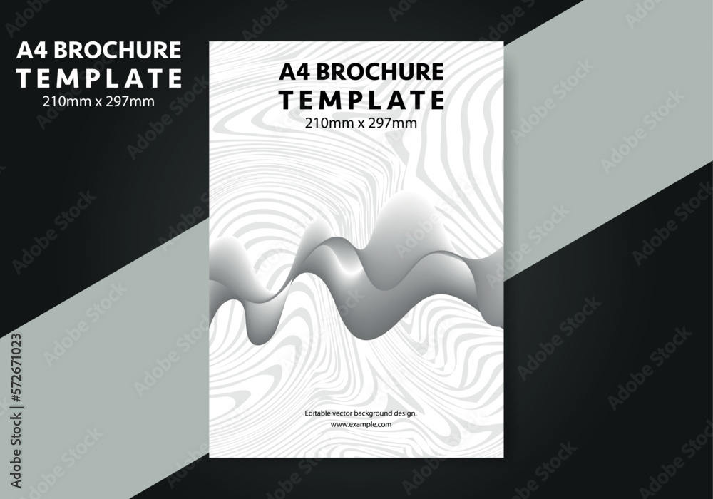 A4 Brochure Background design template vector, Flyer template for ...