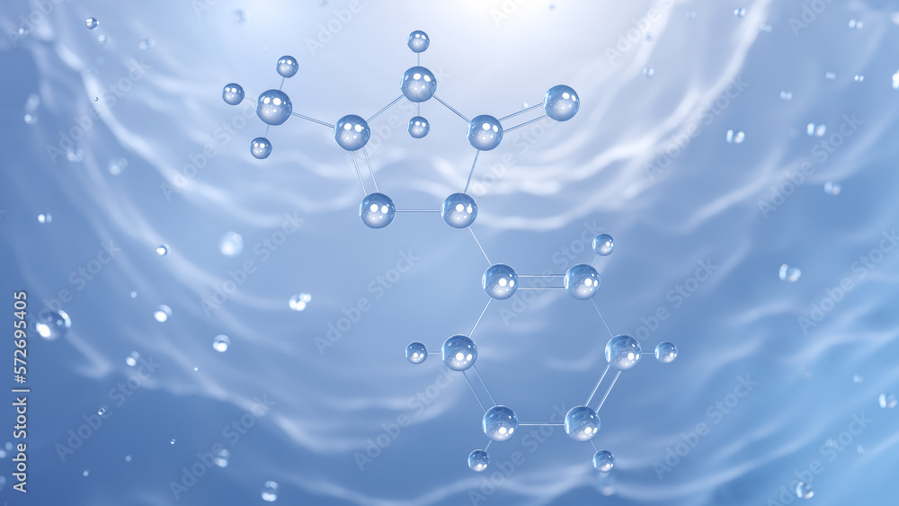 edaravone molecular structure, 3d model molecule, c10h10n2o, structural ...