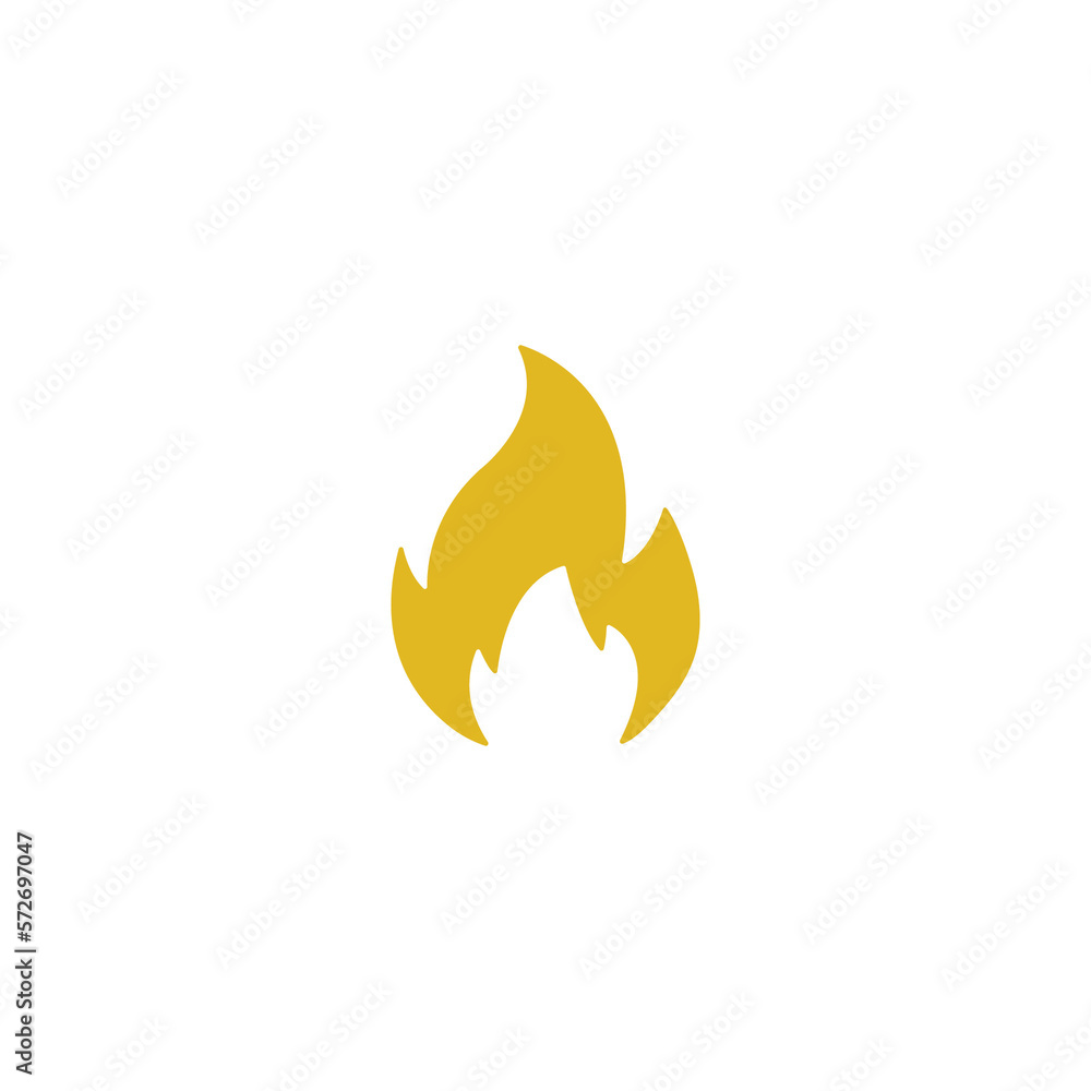 Burning fire png icon isolated on transparent background Stock Photo ...