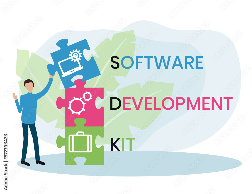 SDK - Software Development Kit acronym. business concept background ...