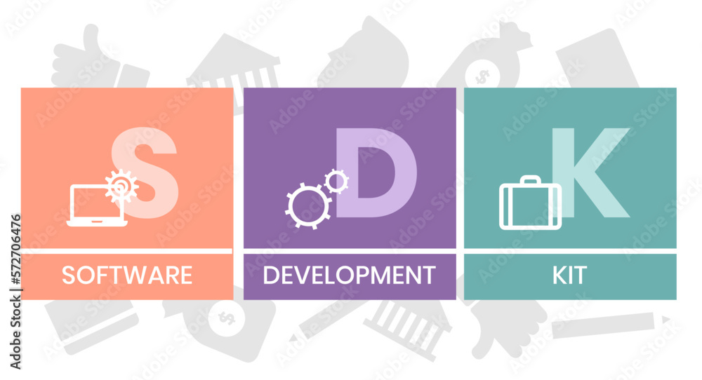 SDK - Software Development Kit acronym. business concept background ...