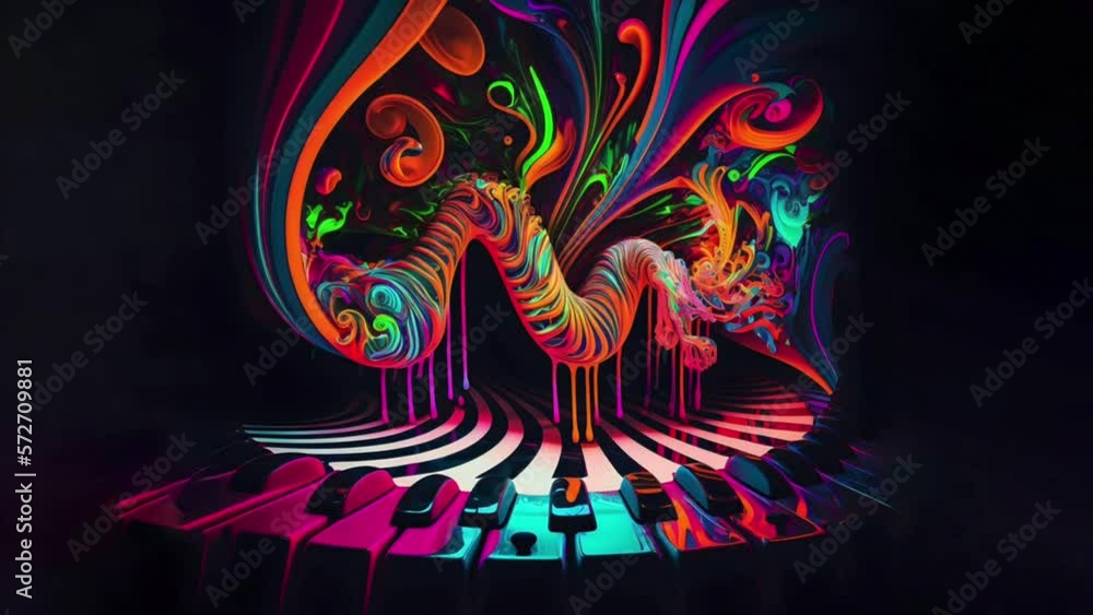 Piano keys in multi colors show how people with synesthesia see colors ...