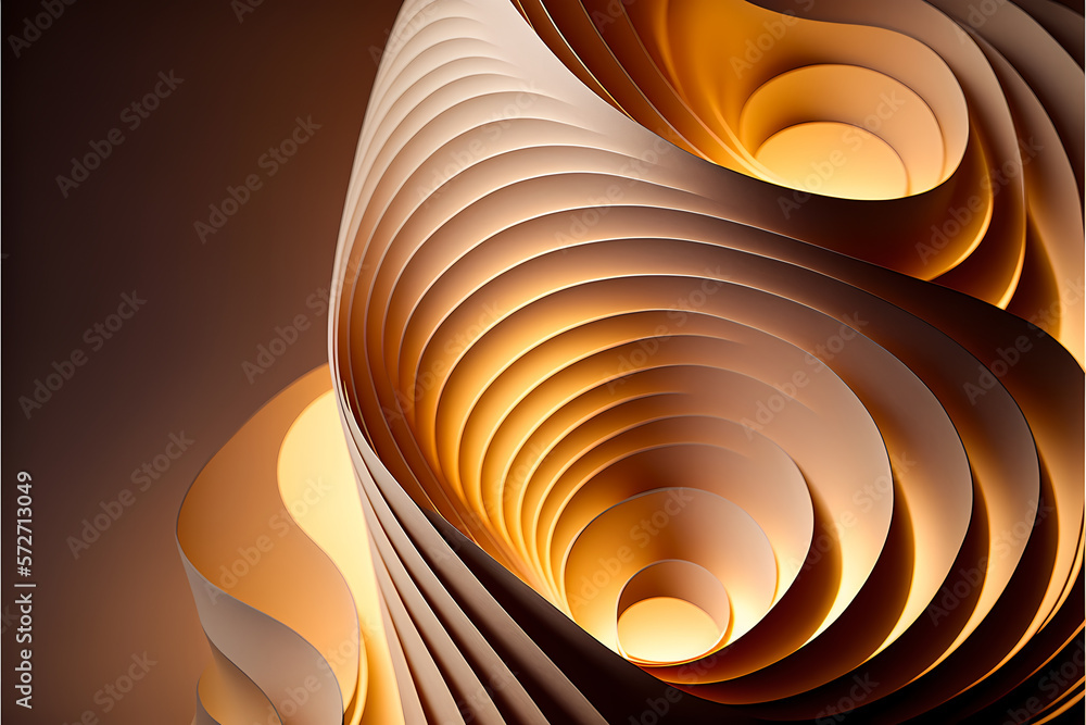 abstract vortex background made out of paper, dramatic lighting ...