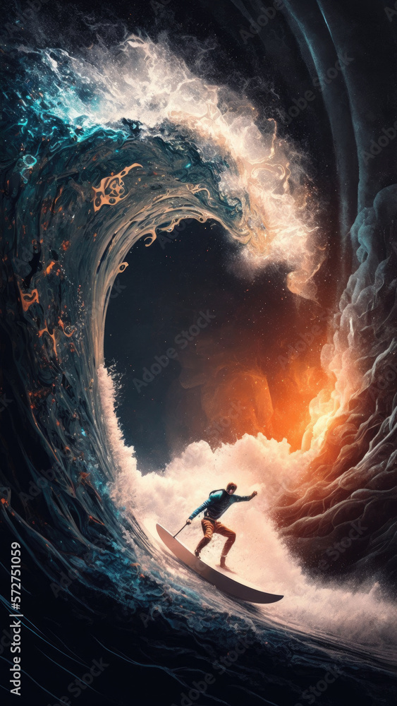 Space Surfing - Futuristic Digital Art with Octane Rendering and AI ...