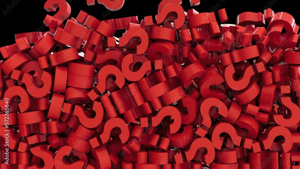 Question Mark Screen Overlay and Transition Stock 비디오 | Adobe Stock