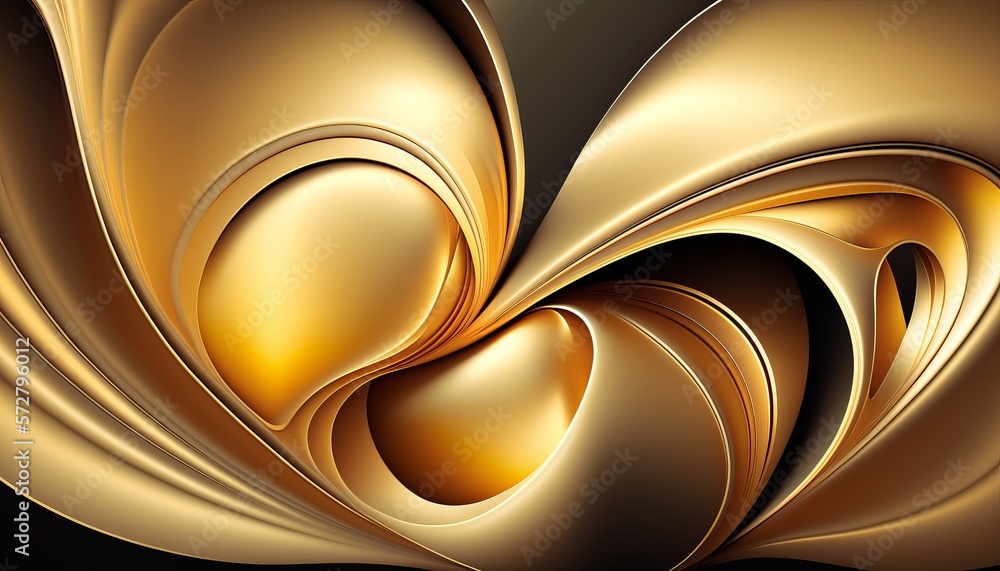 Gold waes line background. UI UX Web Desicgn Stock Illustration | Adobe ...