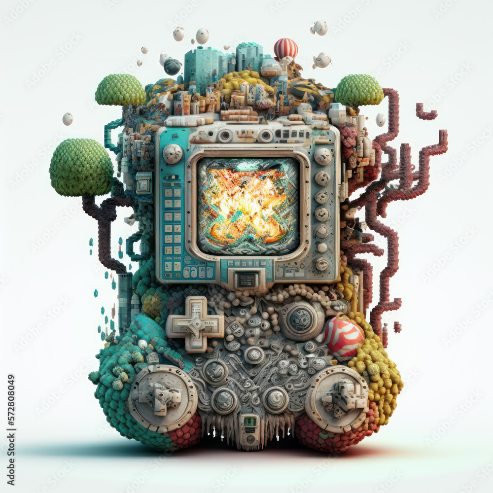 Concept of new futuristic wireless video game controller and devices ...