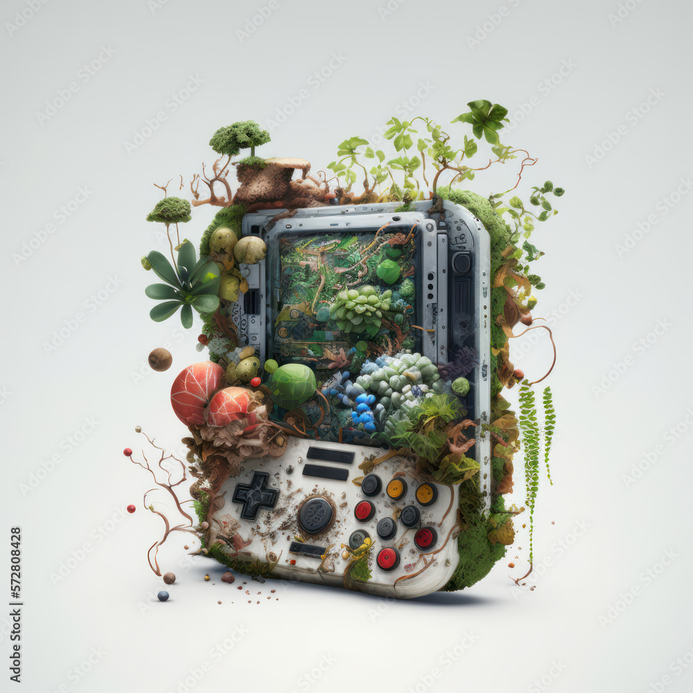 Concept of new futuristic wireless video game controller and devices ...