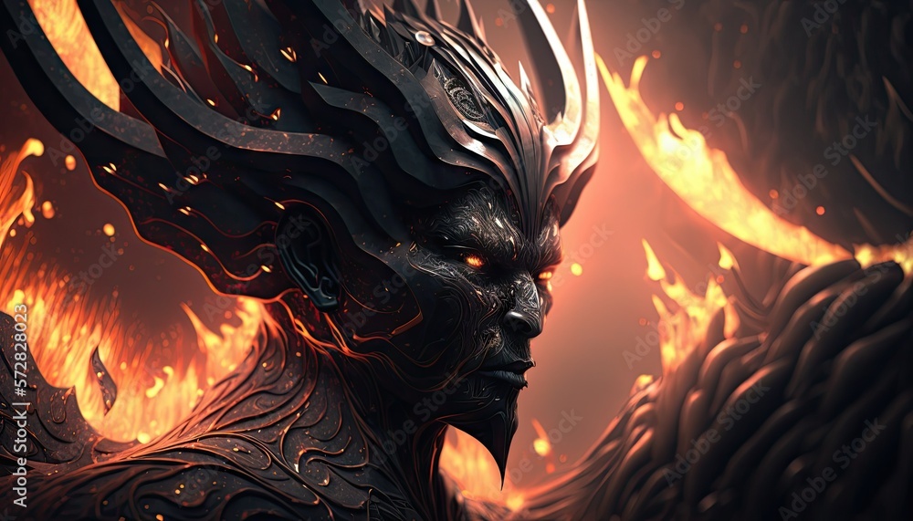 Cool, Epic, Artistic, Beautiful, and Unique Illustration of Demon ...