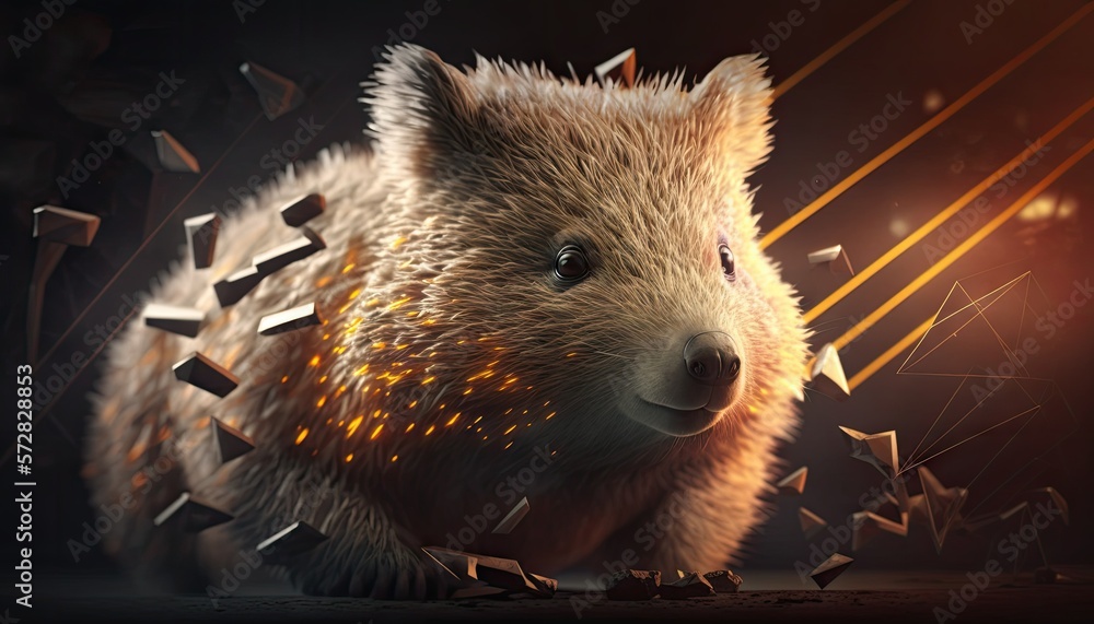 Cool, Epic, Artistic, Beautiful, and Unique Illustration of Wombat ...