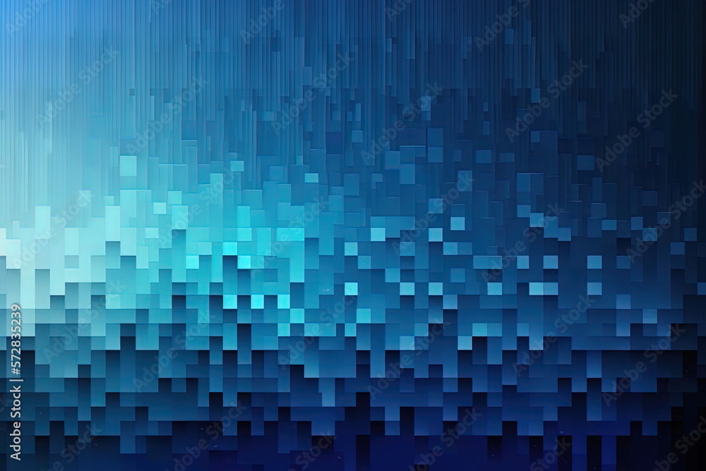 Abstract background pixel texture blue gradient pattern. Generative AI ...