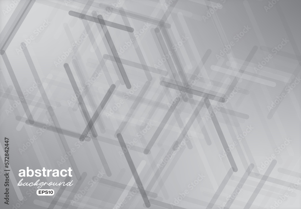 hexagon gradient grey science technology theme background for ...