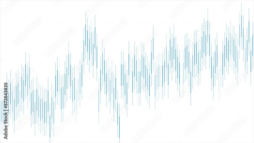 Abstract blue growing financial linear graph chart background. Seamless ...