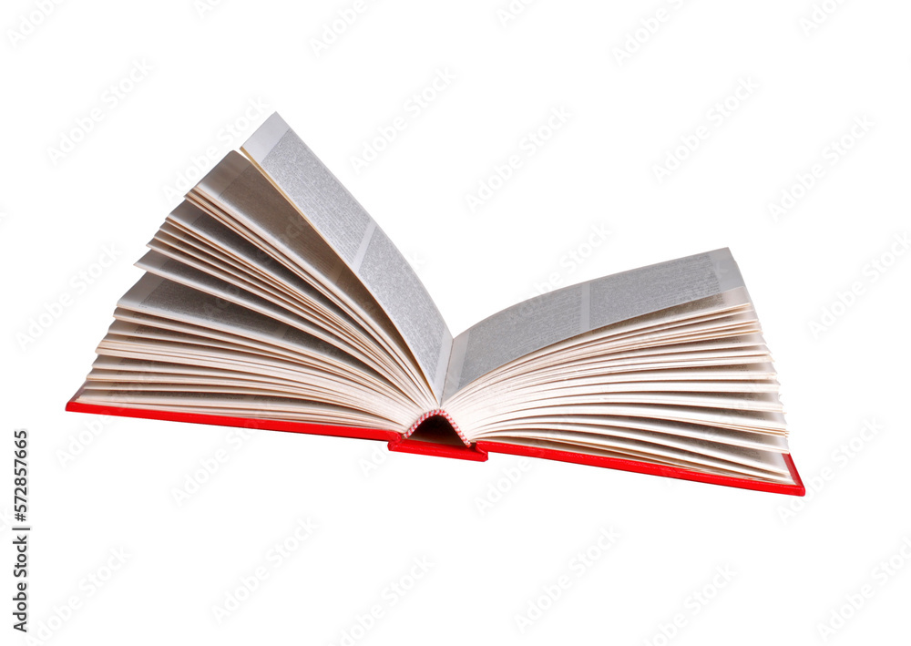 Open book isolated on transparent layered background. Stock Photo ...