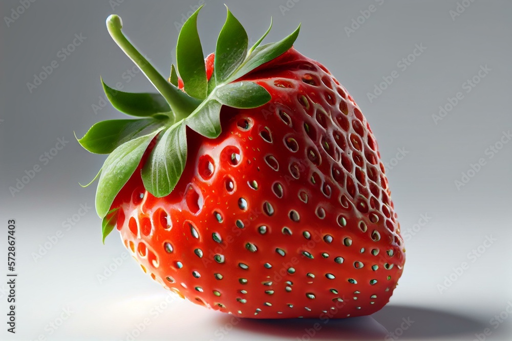 strawberry, white background, high definition, - Photorealistic ...