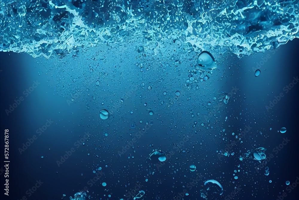 Blue water splashes isolated on transparent background. Royalty high ...